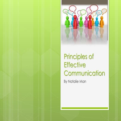 Principles of effective communication PowerPoint | PPTX