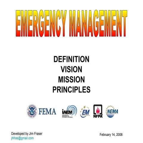 Principles Of Emergency Management Slides | PPT