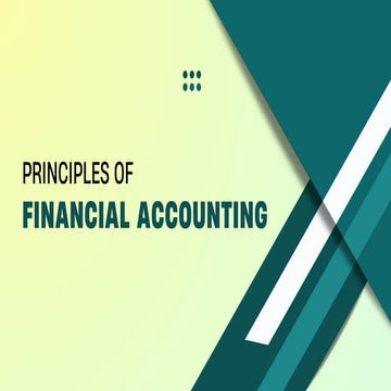 Principles of Financial Accounting Presentation | PPT