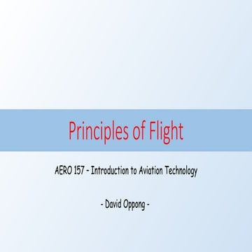 Principles of Flight.pptx for first years | PPTX