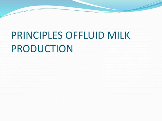 Bactofugation of milk | PPT