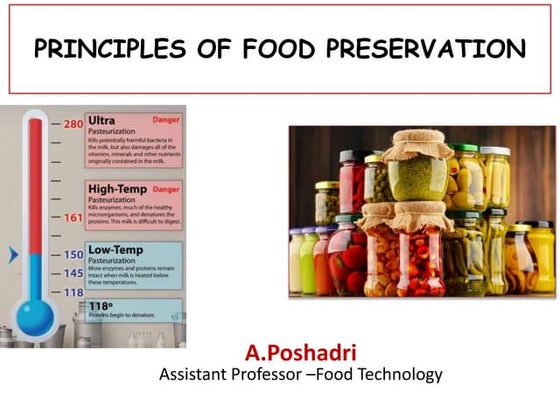 Methods of food preservation | PPT