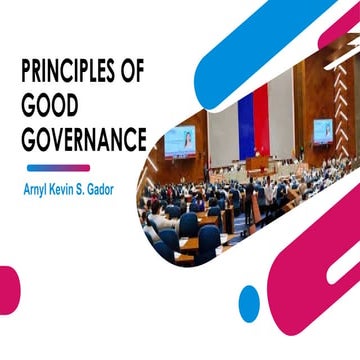 Principles of good governance-pptx government | PPTX