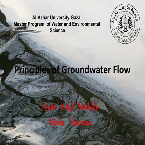 Chapter 4 Fetter Principles of groundwater flow | PPT