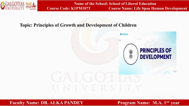 Principles of Human Development | PPTX