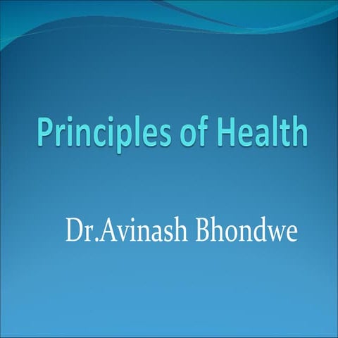 Principles of health | PPT