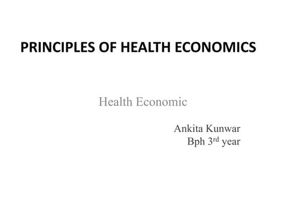 introduction to economic and health .... | PDF