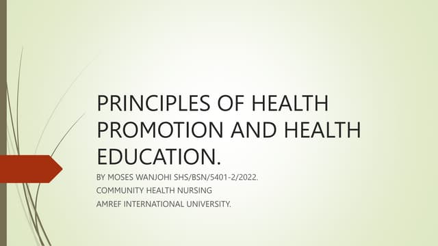 PRINCIPLES OF HEALTH PROMOTION AND HEALTH EDUCATION pptx principles-of-health-promotion-and-health-education-pptx