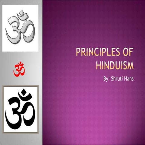 Principles of Hinduism | PPTX