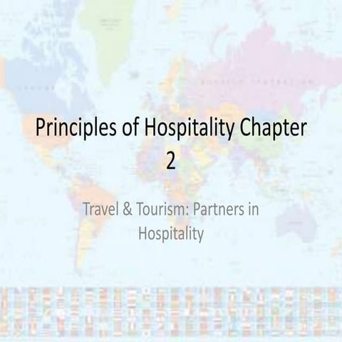Principles of hospitality chapter 2 | PPTX