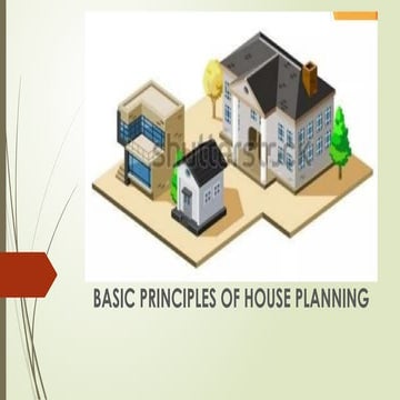 LESSON BASIC PRINCIPLES OF HOUSE PLANNING IN CARPENTRY | PPTX