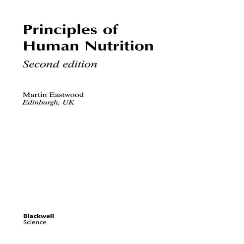 Principles of human nutrition.3 | PDF