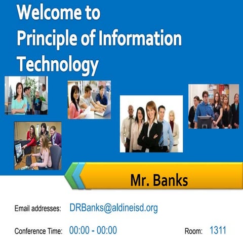 Principles of information technology welcome | PPT
