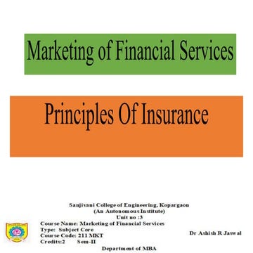 Principles of Insurance | PPT