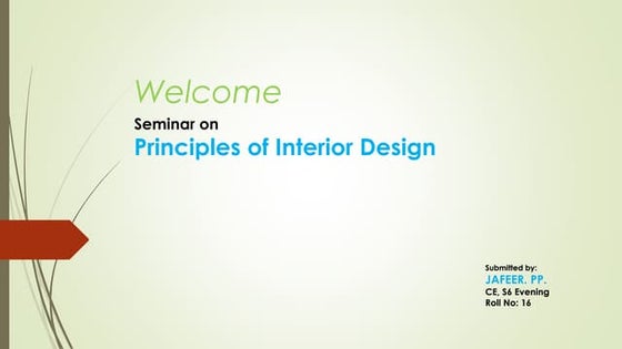 Interior Design principles and elements | PDF