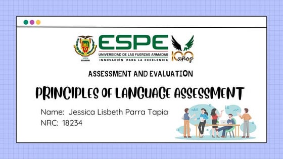 Principles of language assessment | PPT