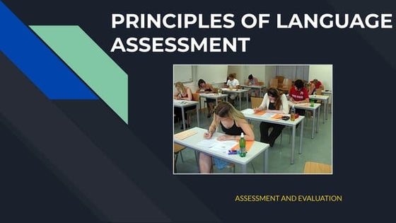 Principles of language assessment | PPT