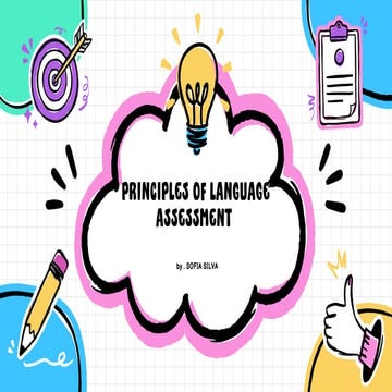 Principles of language assessment and evalutions | PPT