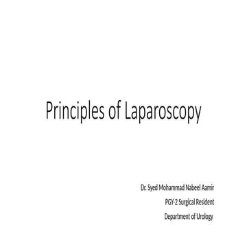 Principles of Laparoscopy and Procedure of Laparoscopic Varicocelectomy ...