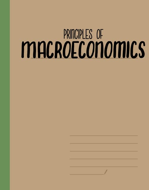 Principles of Microeconomics Midterm 2 "Cheat Sheet" | PDF