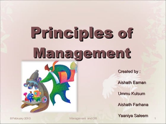 Principles of Management | PPT
