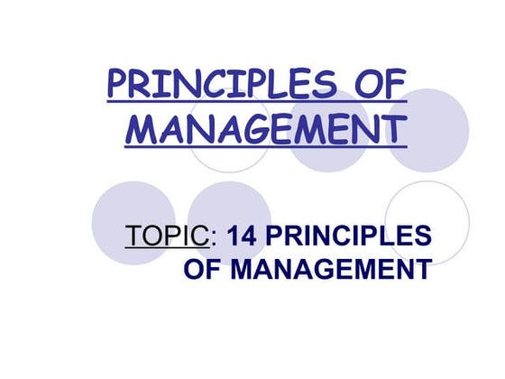 Henri fayols 14-principles-of-management | PPTX