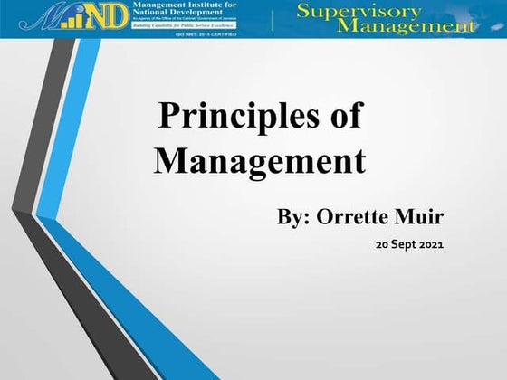 Principles of Management | PPT