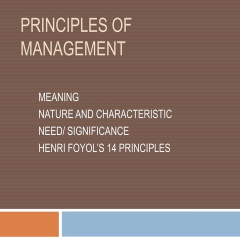 Principles of management 12 | PPT