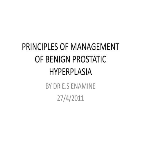 Prostatomegaly | PPTX