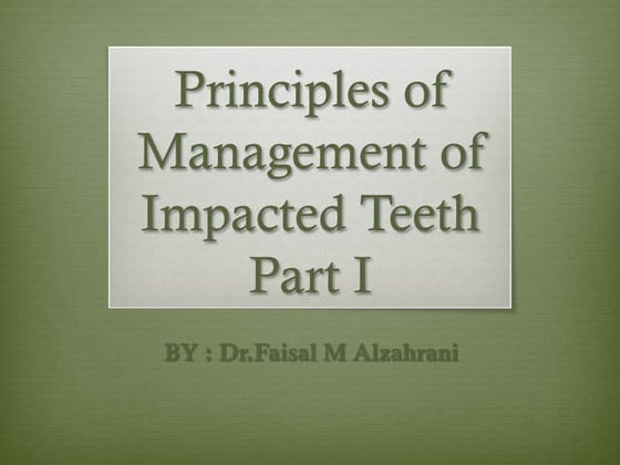 Radiographic assessment of impacted teeth | PPTX