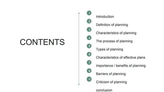 Planning tools and techniques | PPTX