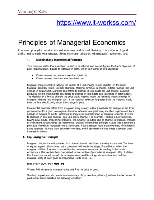 Fundamental concepts, principle of economics | PPT