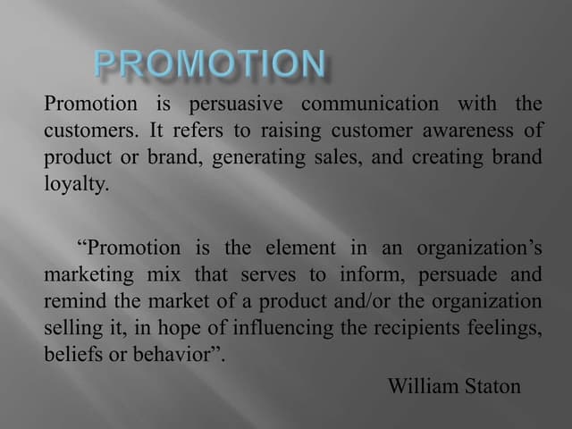Sales promotion ppt | PPTX