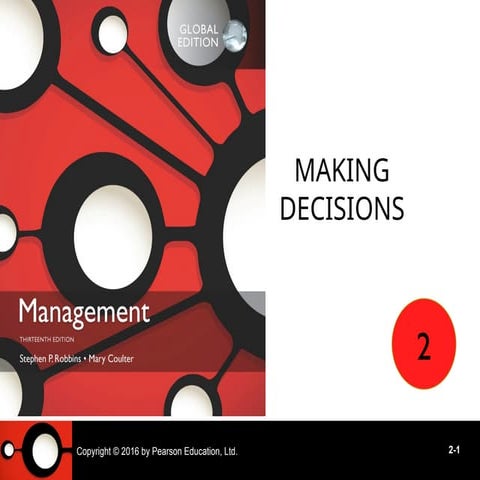 Principles of MGT Chapter two: Managers as Decision Makers.pptx