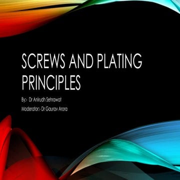 Orthopaedic Plates - types and applications | PPTX