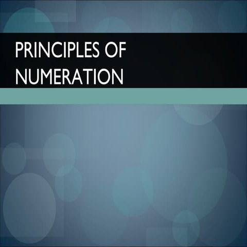 Principles Of Numeration A | PPT