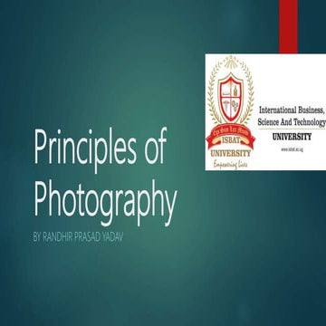 Principles of photography | PPTX