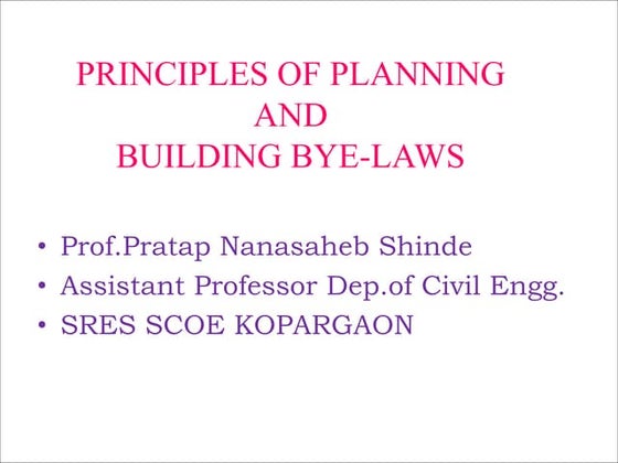 Development control rules and regulation | PPT