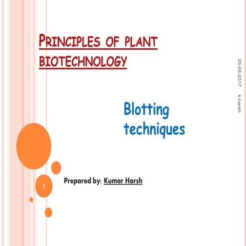 Principles of plant biotechnology | PPTX | Genetics | Science