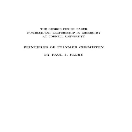 Principles of polymer chemistry | PDF