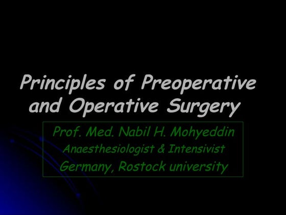 Principles of general surgery | PPT