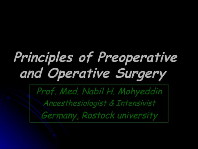 Post operative care | PPT