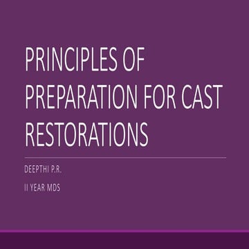 Bevels and flares in dental restoration | PPT