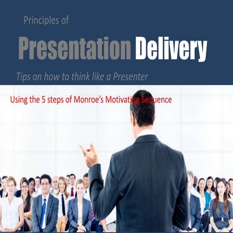 Principles of Presentation Delivery.. Tips on how to think like a ...