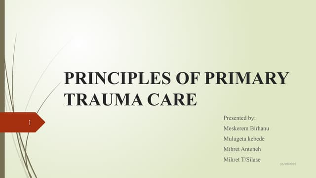 Atls presentation | PPTX