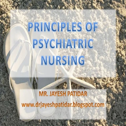 Principles of psychiatric nursing | PPSX