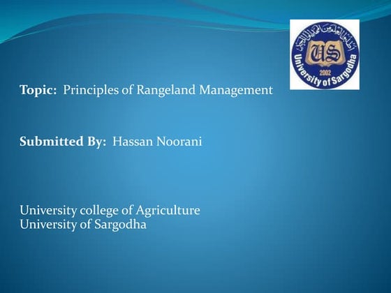 Range management | PDF | Gardening | Home & Garden