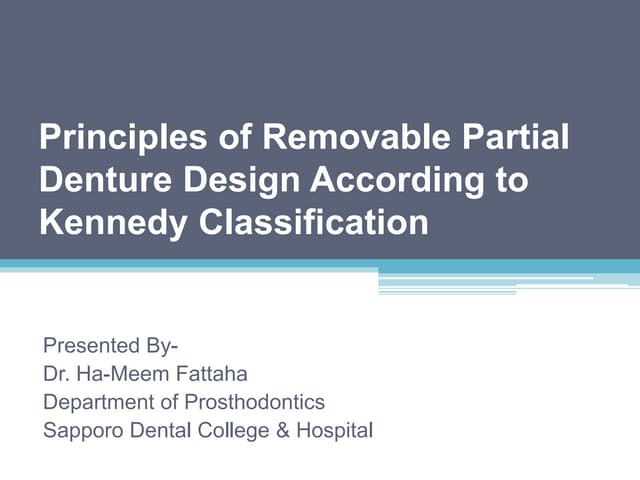 Designing for kennedys cl iii & iv | PPT
