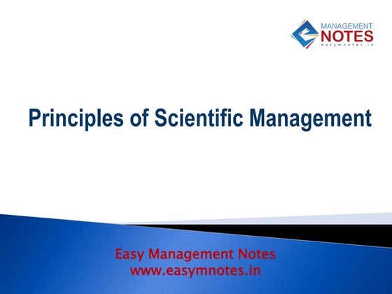 Scientific management Theory By FW Taylor | PPTX | Business | Business ...