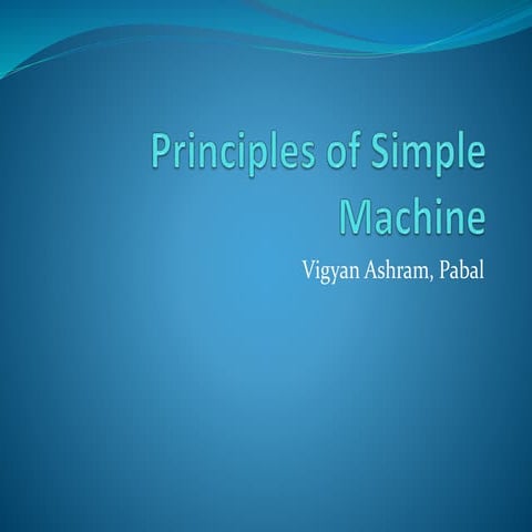Simple machines | PPS